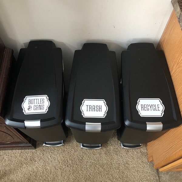 Trash Recycle Decal - Etsy