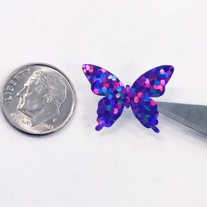 Purple Butterfly Sticker Sheet Set of 50 Small Sparkly Butterflies ...