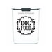 Dog Food Decal, Computer Cut Vinyl Sticker, Pet Dry Food Storage Label ...