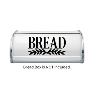 Bread Box Decal, Bread Box Storage Label, Farmhouse Style Pantry Decor ...