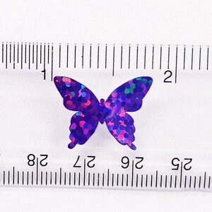 Purple Butterfly Sticker Sheet Set of 50 Small Sparkly Butterflies ...