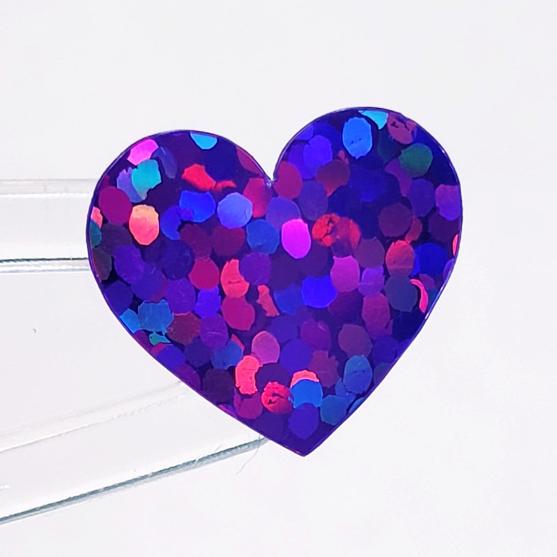 Purple Heart Stickers, Set of 104 Sparkly Vinyl Decals for Planners ...