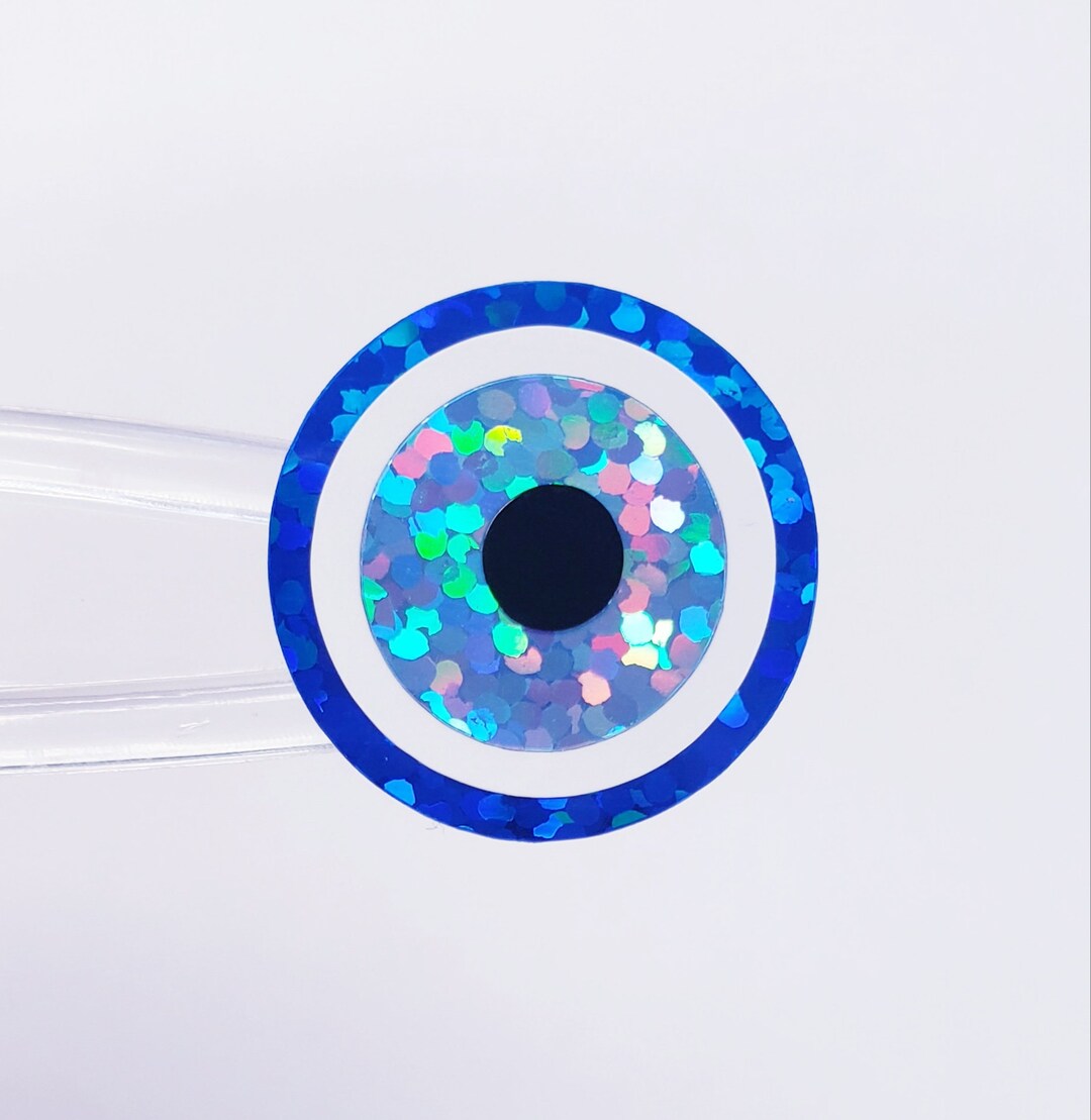 Blue Eye Stickers, Choose Number of Blue Eye Sparkly Stickers for ...