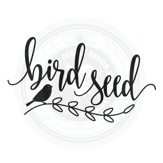 Bird Seed Decal Bird Seed Container Label Vinyl Decal Wild - Etsy