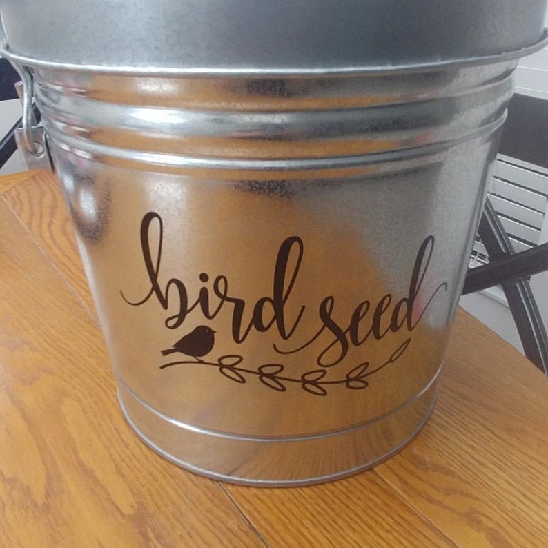 Bird Seed Decal Bird Seed Container Label Vinyl Decal Wild - Etsy