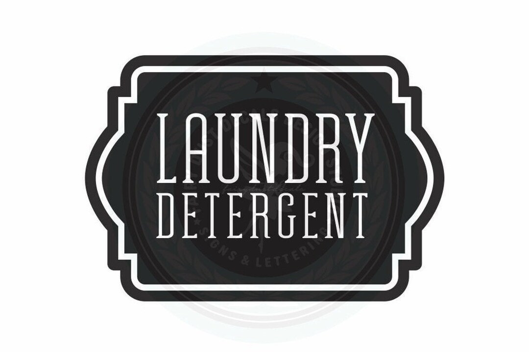 Laundry Detergent Decal Laundry Room Soap Powder Container - Etsy
