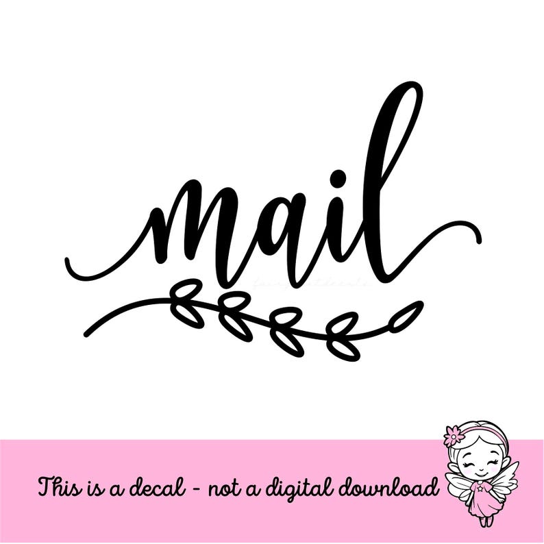 Mail Decal, Home and Office Organization, Mail Box Container Sign ...
