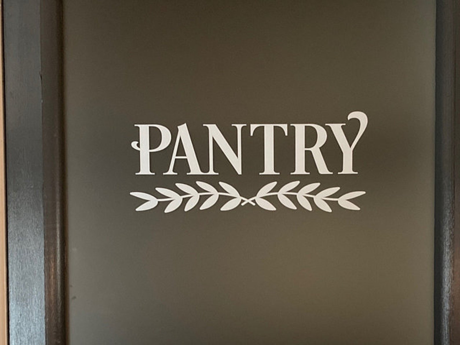 Pantry Decal Computer Cut Vinyl Sticker Kitchen Door Label | Etsy