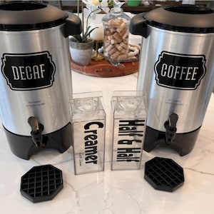 Hot Coffee Decal, Wedding Dessert Coffee Station Vinyl Decals, DECAL ...