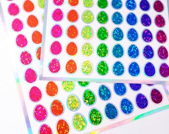 Egg Stickers One Inch Round Seals - Etsy