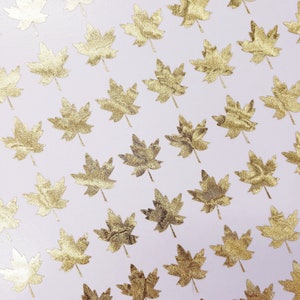 Gold Maple Leaf Stickers, Set of 45 Gold Leaves for Fall Decorations ...