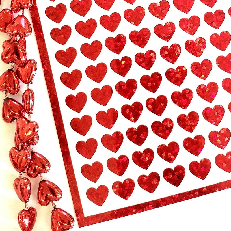 Small Heart Stickers - Etsy