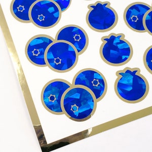 Blueberry Stickers, Set of 28 Peel-and-stick Waterproof Summer Fruit ...