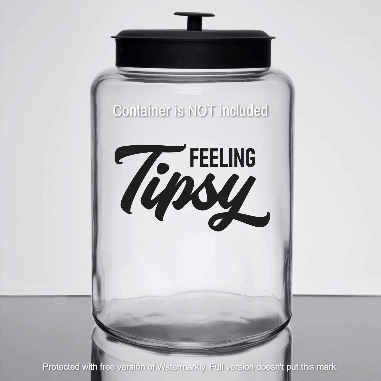 Tip Jar Label Feeling Tipsy Decal Tip Jar Sticker Computer - Etsy