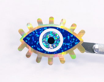 Evil Eye Sticker / Blue Evil Eye Sticker / Green Evil Eye Sticker ...