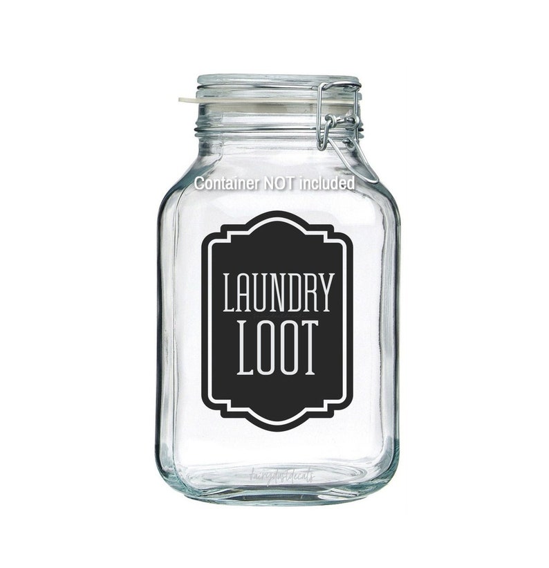 Laundry Decal Loose Spare Change Loot Computer Cut Vinyl | Etsy