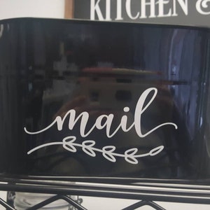 Mail Decal, Home and Office Organization, Mail Box Container Sign ...