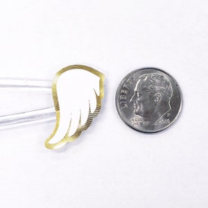 Gold Angel Wing Stickers, Set of 42 White and Gold Wing Stickers for ...