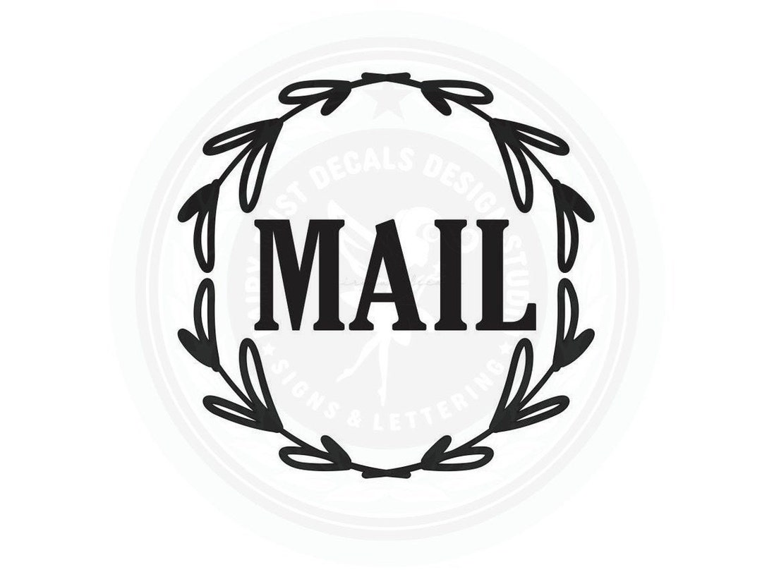Mail Decal Computer Cut Vinyl Mailbox Sticker Home - Etsy