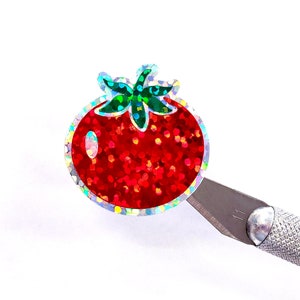 Tomato Stickers, Set of 24 Red and Green Summer Vegetable Stickers for ...
