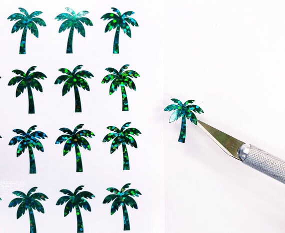 Palm Tree Stickers Set of 100 Tropical Palm Tree Vinyl - Etsy