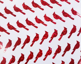 Red Cardinal Stickers - Etsy