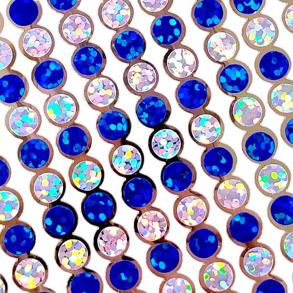 Rhinestone Border Stickers - Etsy