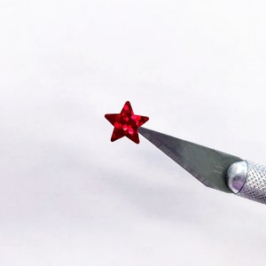 Red Stars Sticker Sheet, Set of 192 Star Vinyl Decals, Decorative ...