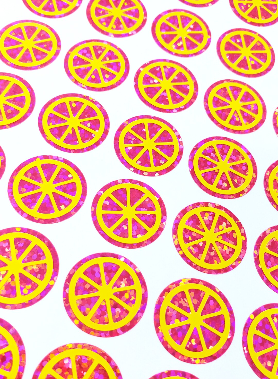 Pink Lemonade Stickers Set of Lemon Slice Citrus Fruit Juice - Etsy