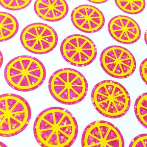 Pink Lemonade Stickers Set of Lemon Slice Citrus Fruit Juice - Etsy