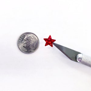 Red Stars Sticker Sheet, Set of 192 Star Vinyl Decals, Decorative ...