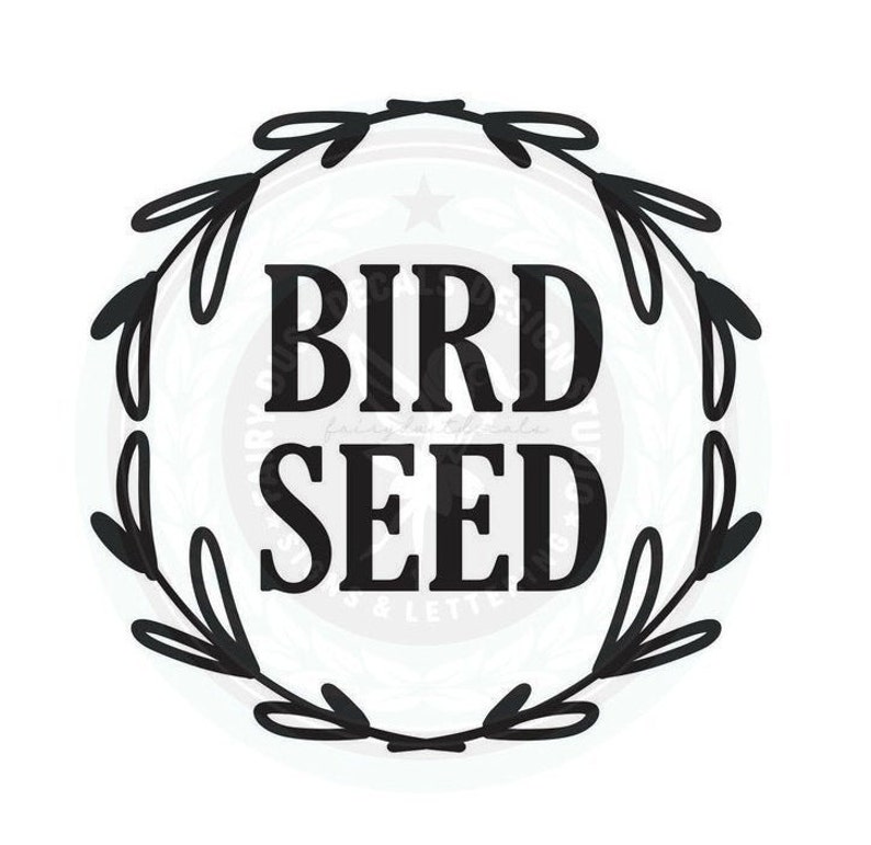 Bird Seed Decal Computer Cut Vinyl Sticker Wild Bird Seed - Etsy
