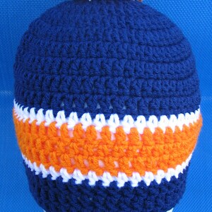 Denver Broncos Crocheted Skull Cap Beanie Game Day Gear - Etsy