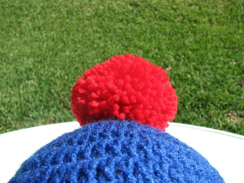 South Park Crochet Stan Marsh Beanie Hat Skull Cap Blue Red - Etsy