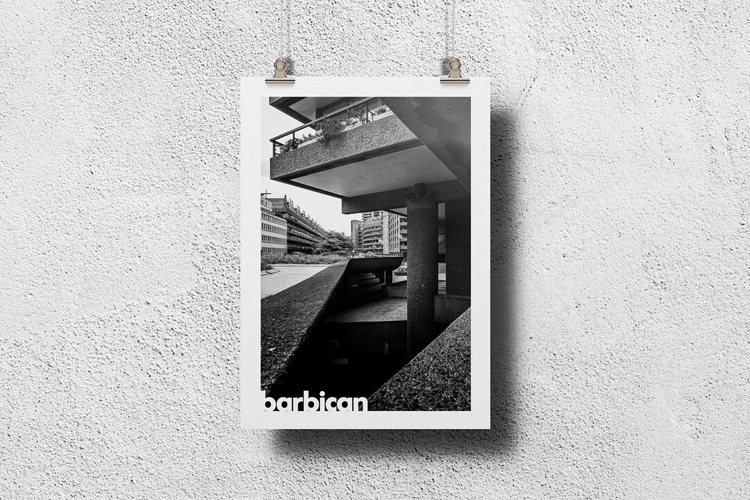 The Barbican Architecture Poster - Etsy