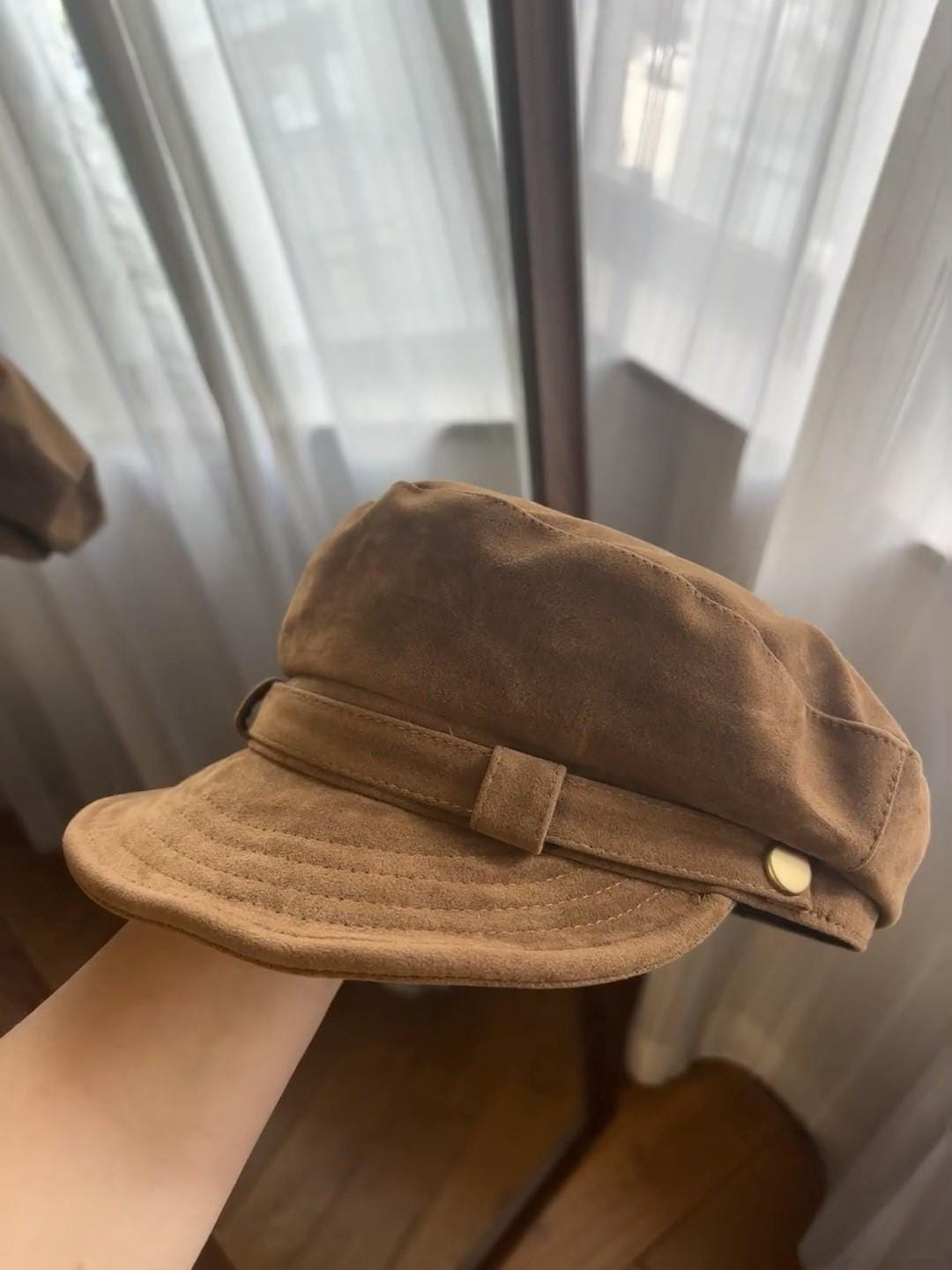 Men's Work Hat, Maroon Beret Work Hat, Summer and Autumn Work Hat ...