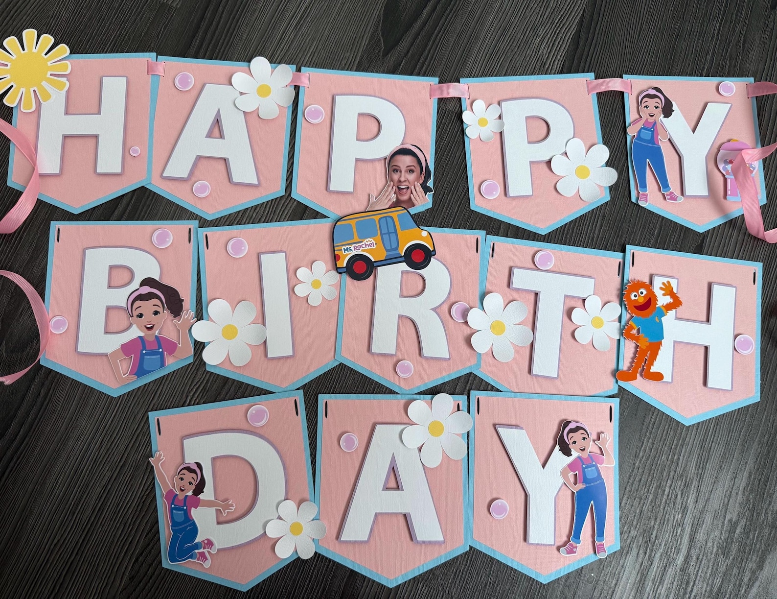 Miss Rachel High Chair Banner, Ms Rachel Birthday Decorations, Ms ...
