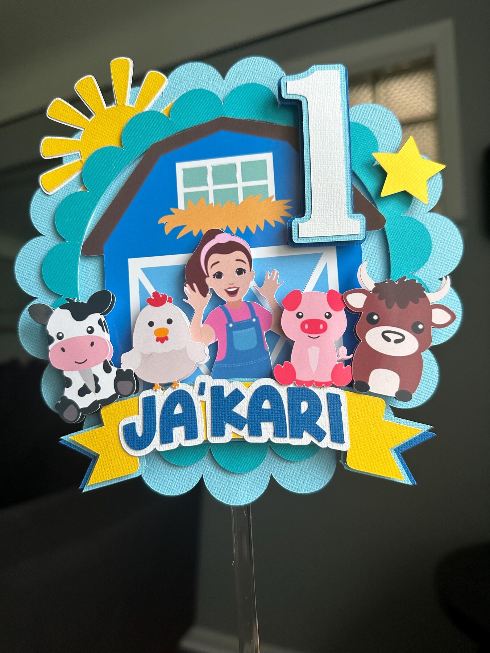 Ms Rachel Farm Animals Cake Topper: Miss Rachel Birthday Party Decor - Etsy
