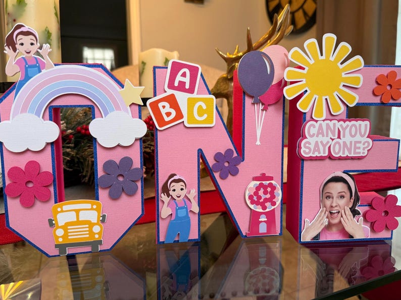 Ms Rachel 3D 7 Inch Letter, Ms Rachel Centerpiece Decorations, Ms ...