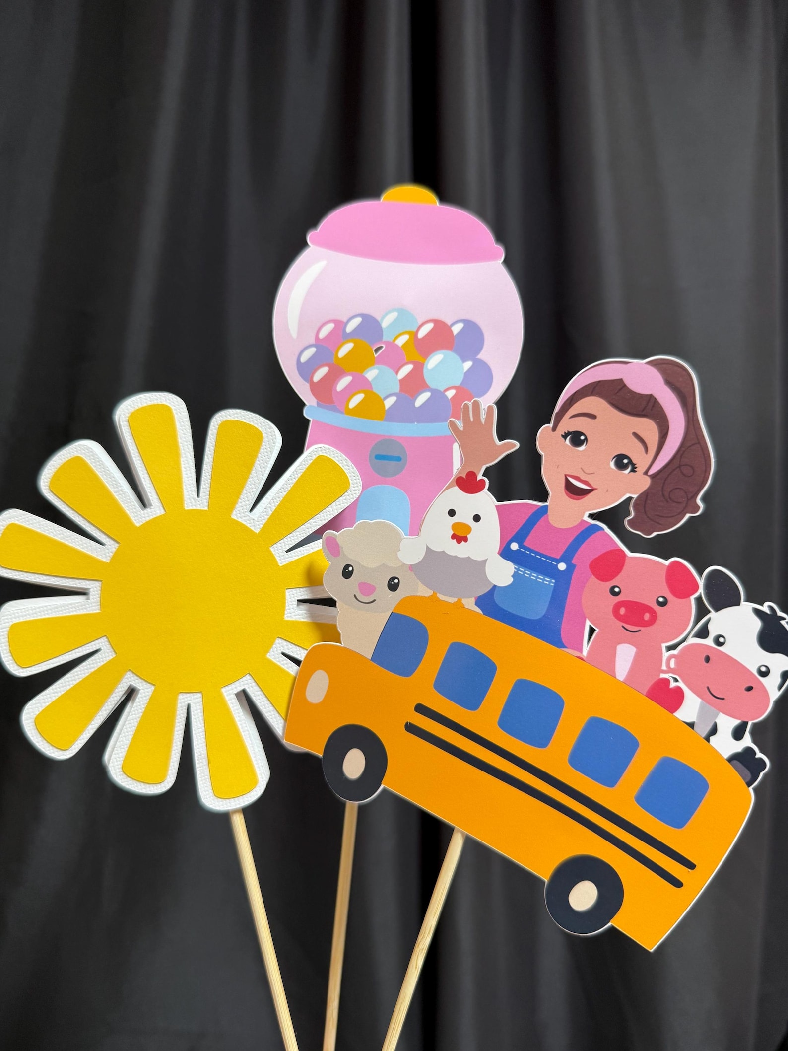 Ms Rachel Centerpiece, Miss Rachel Party Decor, Ms Rachel Farm Animals ...