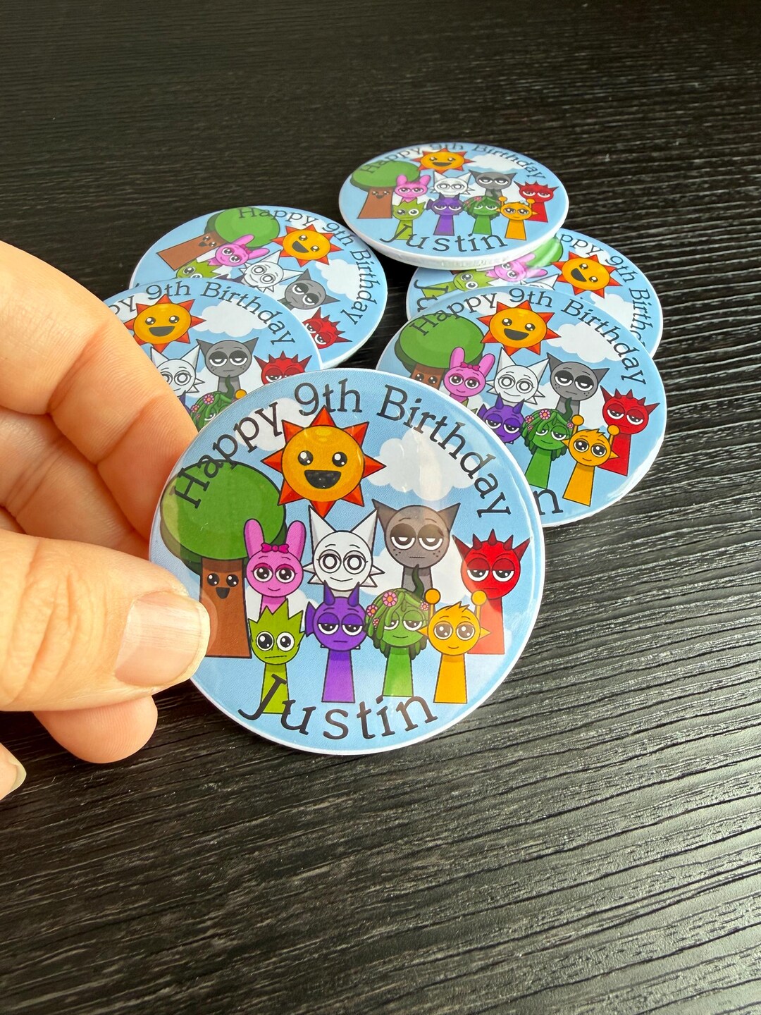 Custom Brain Rot Birthday Button Badge Personalized Photo Birthday ...