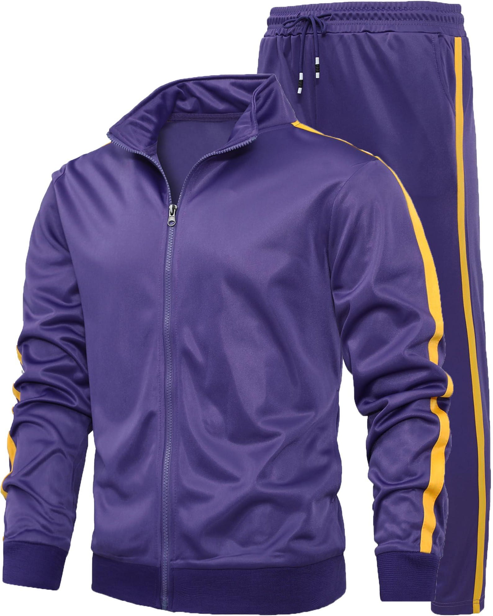 Men's Athletic Tracksuit. Comfortable Jogging Outfit With Full Zip ...