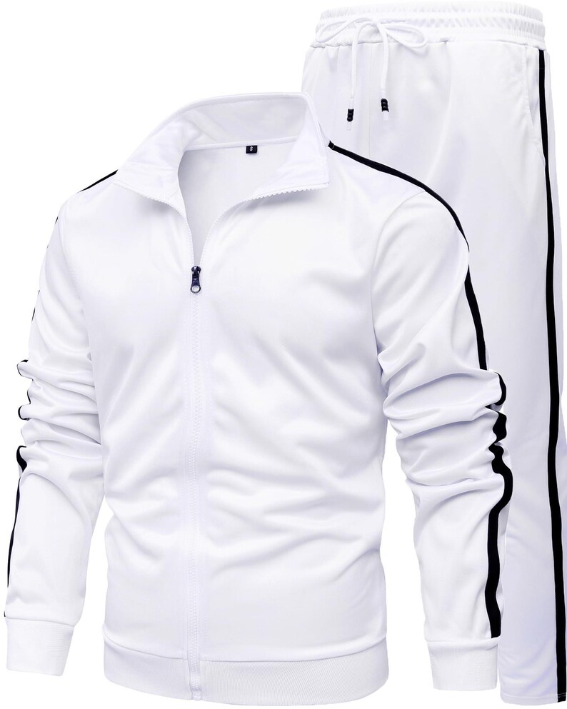 Men's Athletic Tracksuit. Comfortable Jogging Outfit With Full Zip ...