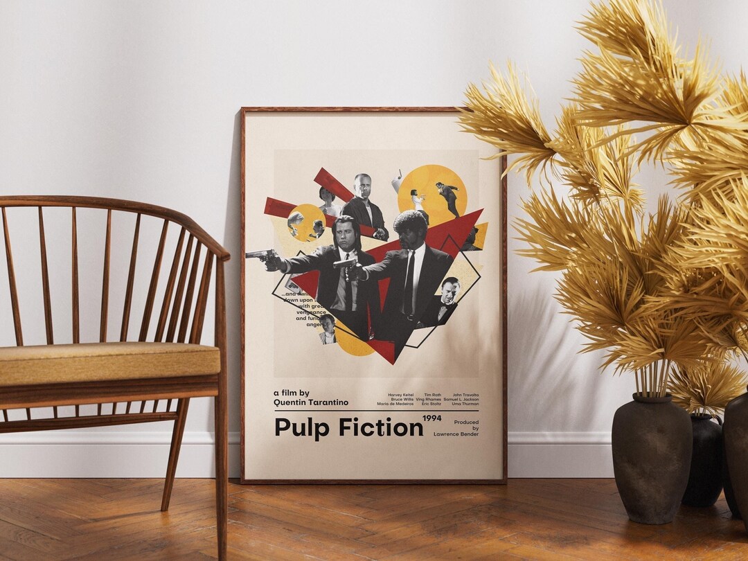 Pulp Fiction Poster, Movie Poster, Pulp Fiction Wall Art, Pulp Fiction ...