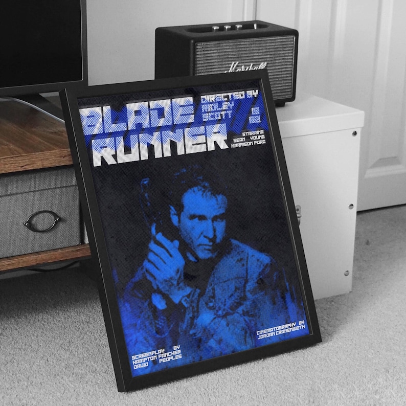 Blade Runner Poster, Blade Runner 1982 Wall Art, Movie Poster, Blade ...
