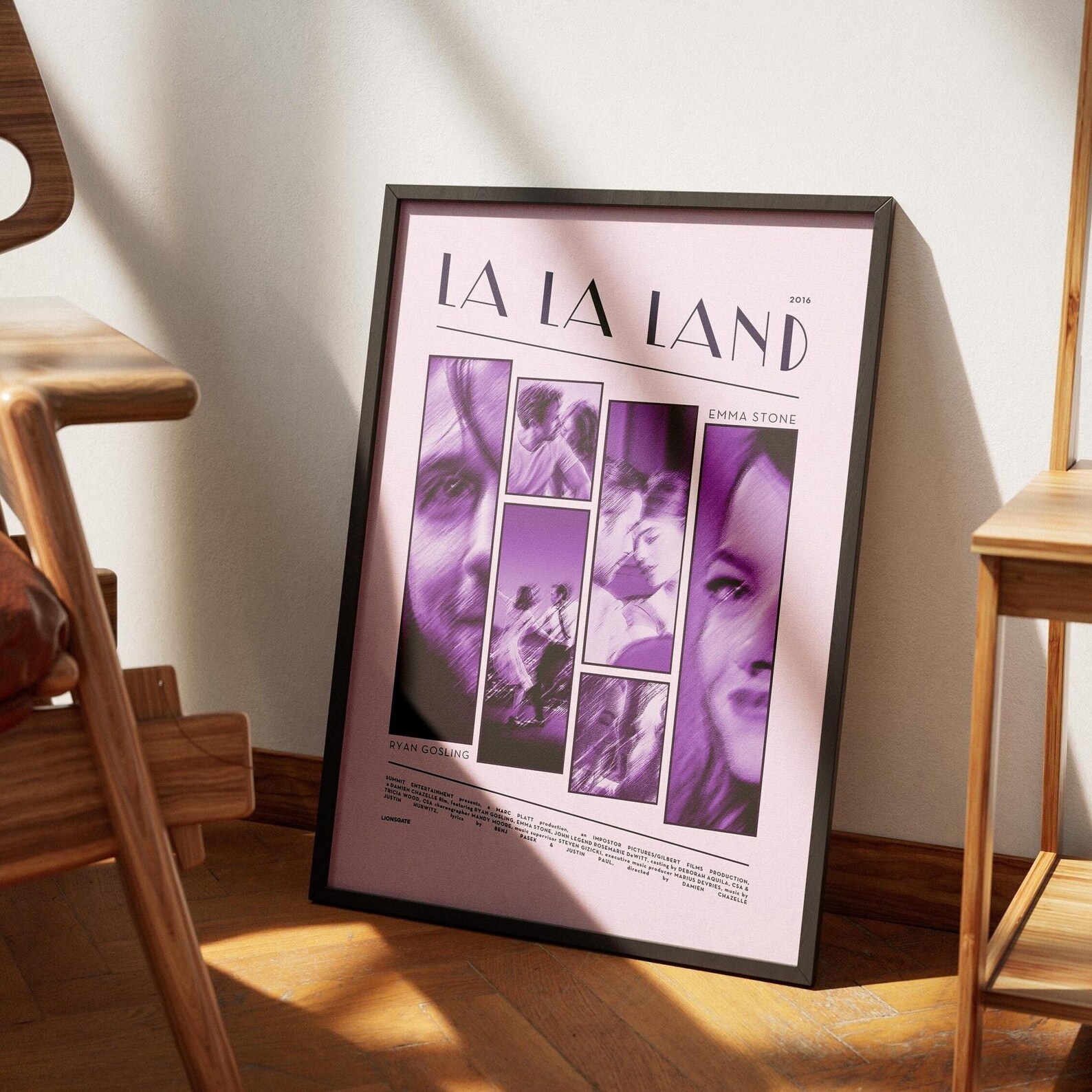 La La Land Poster, La La Land Print, La La Land Wall Art, Modern Movie ...