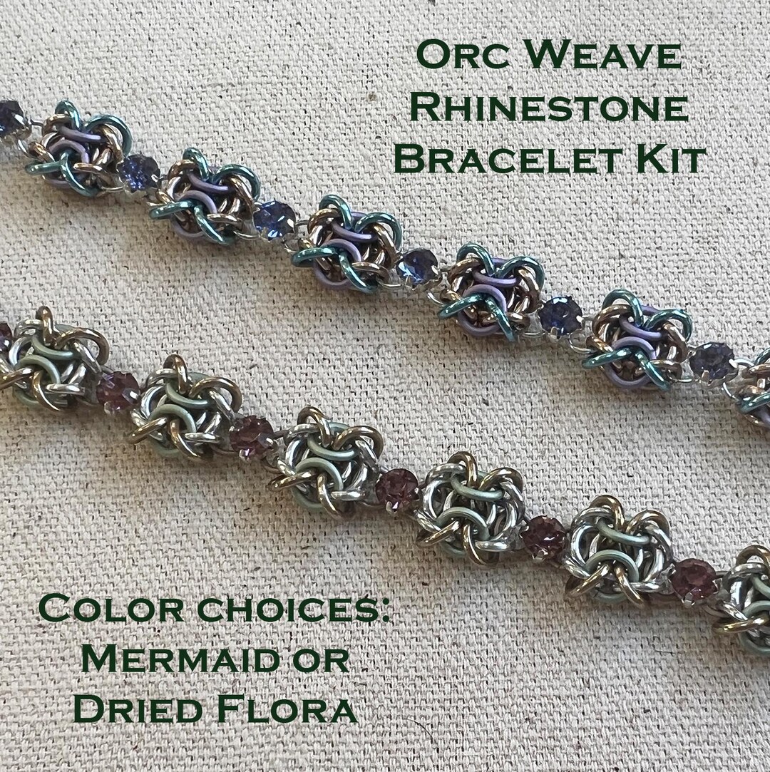 Orc Weave Rhinestone Bracelet Kit With Video Class Choose Color Mermaid ...