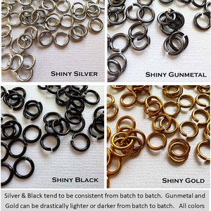 18g 3/16 SWG Jump Rings SHINY Anodized Aluminum Saw - Etsy