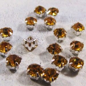 5mm Rhinestone Montee Beads - Choose Color - Etsy