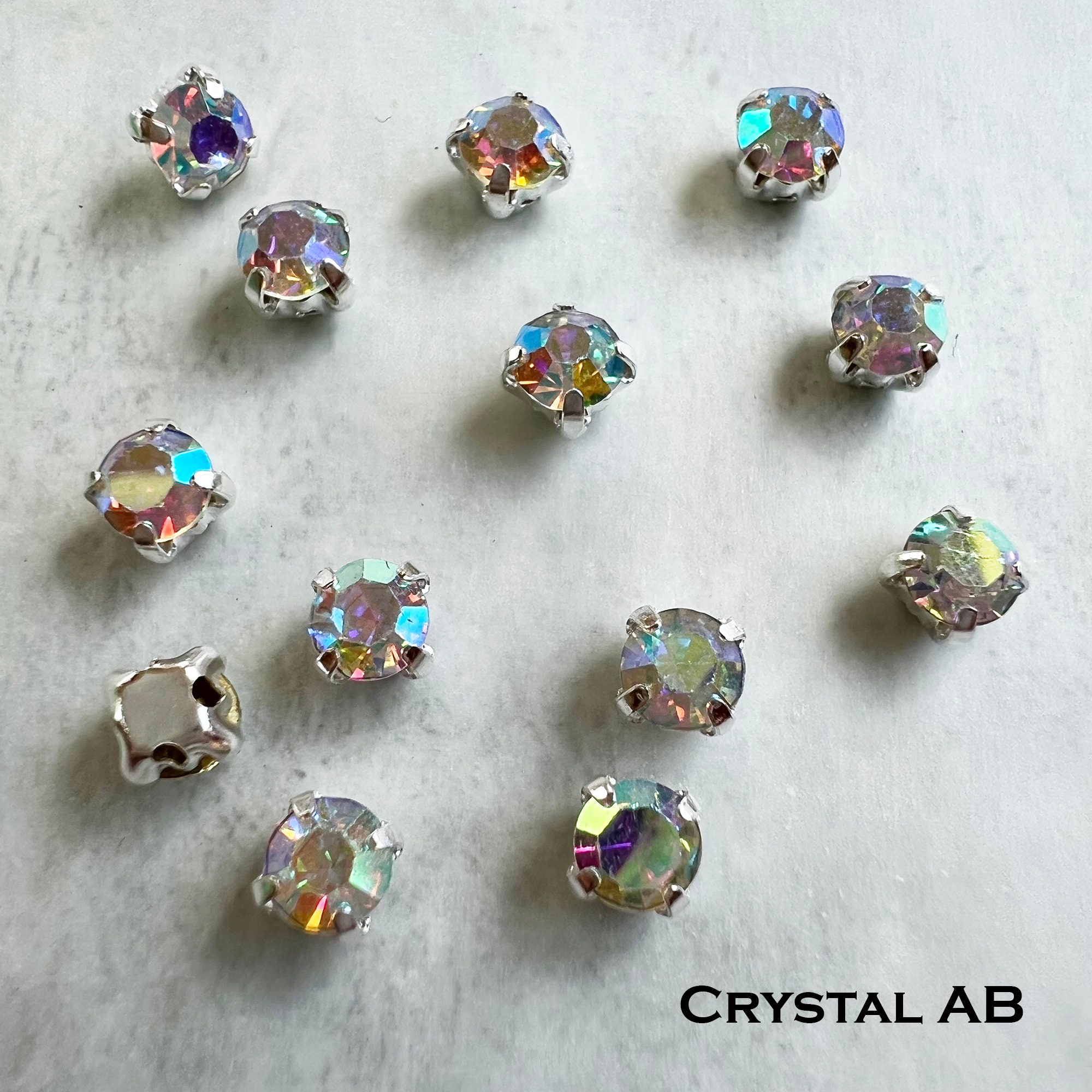 3mm 12ss Chaton Montees Glass Choose Quantity & Color - Etsy